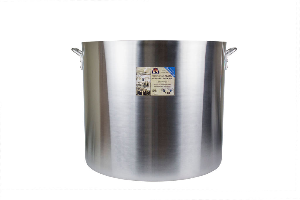 Stock Pot Aluminum 140 Quart Standard Duty 4mm Thick — Libertyware