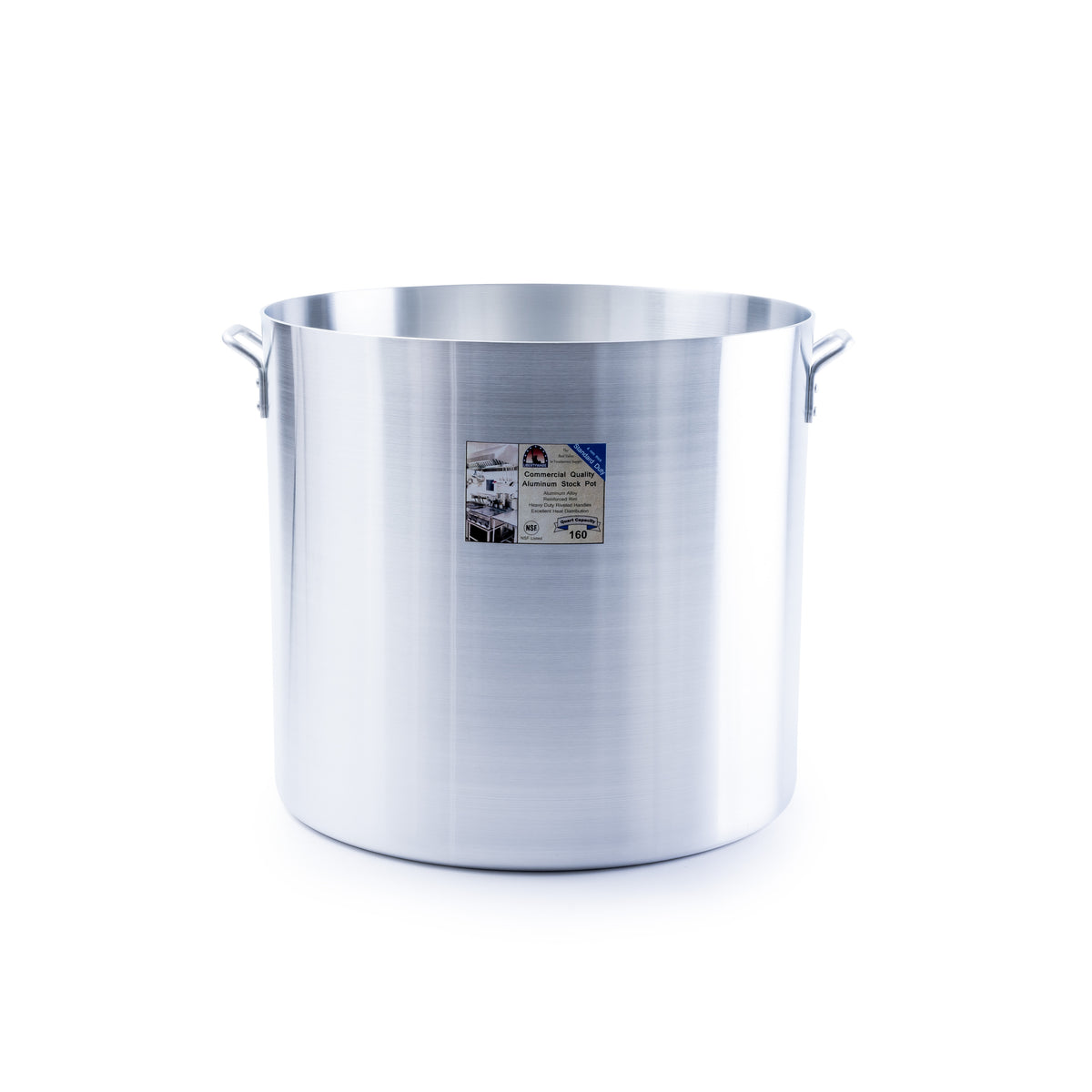 Stock Pot Aluminum 160 Quart Standard Duty 4mm Thick — Libertyware