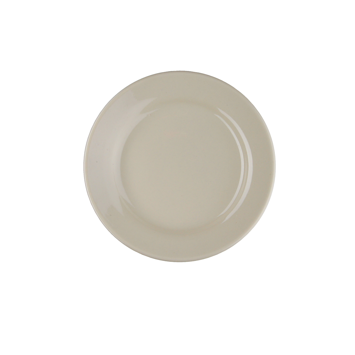 American White Rolled Edge Plate 6 5/8'' — Libertyware