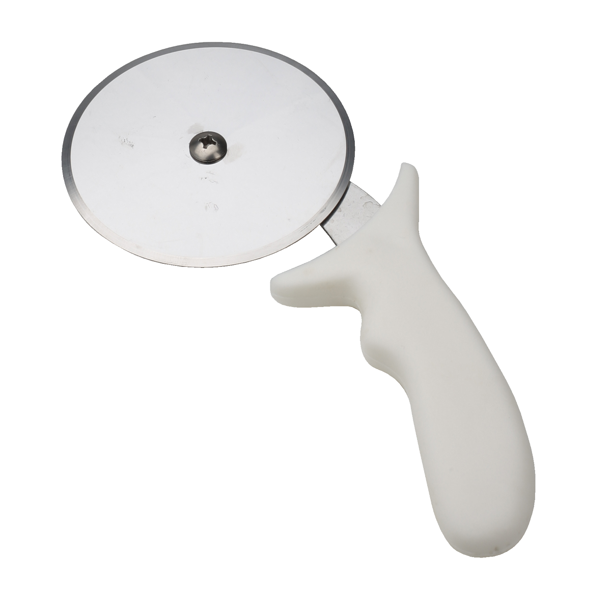 Pizza Cutter White Plastic Handle 4" — Libertyware