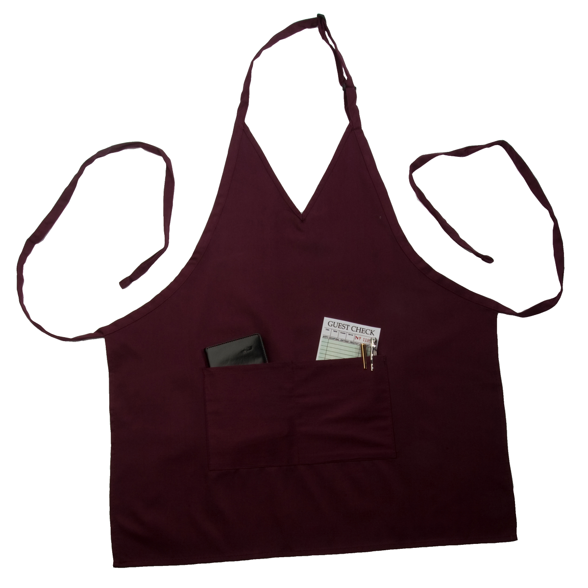 Tuxedo Apron Burgundy — Libertyware