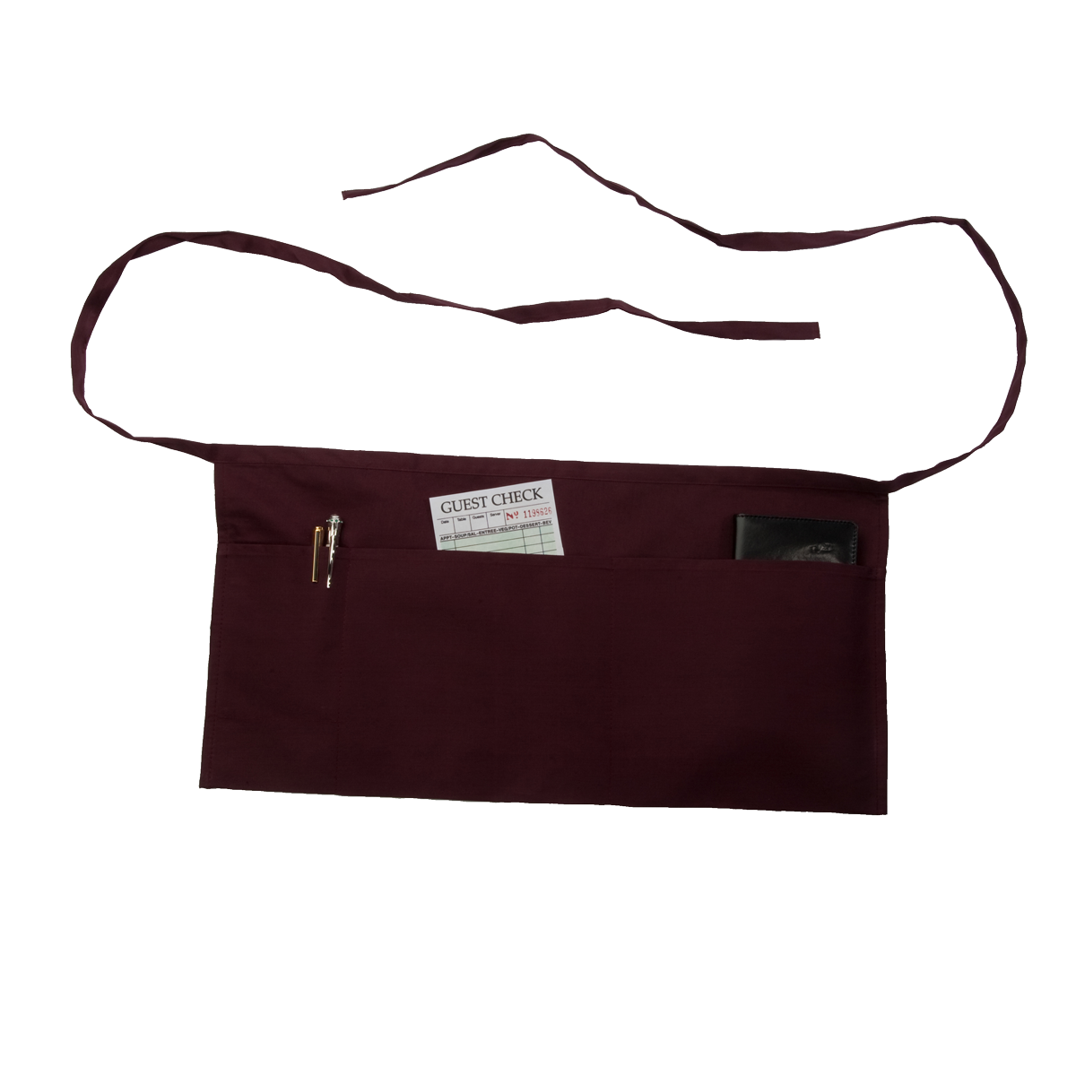 Burgundy Waist Apron — Libertyware